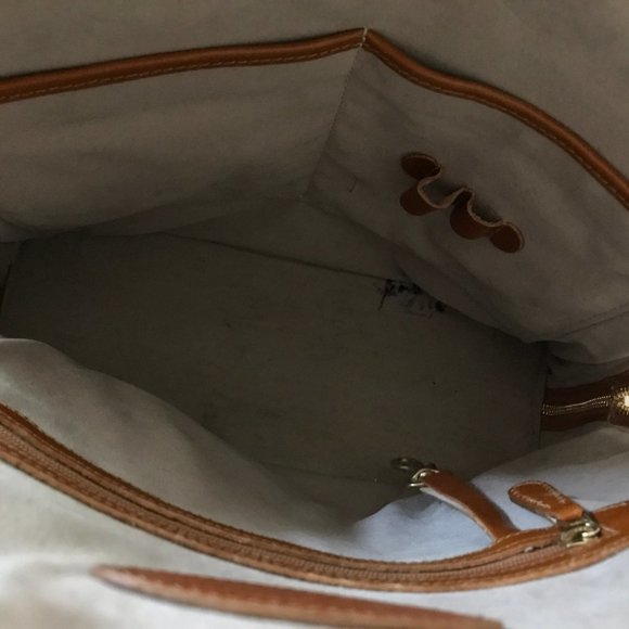 Brahmin | Bags | Brahmin Cognac Leather Backpack | Poshmark